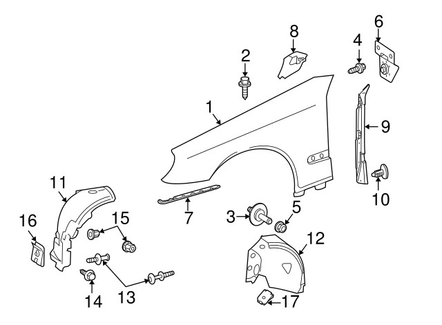 A2118890295 Проставка крепления крыла переднего Mercedes | Запчасти на ...