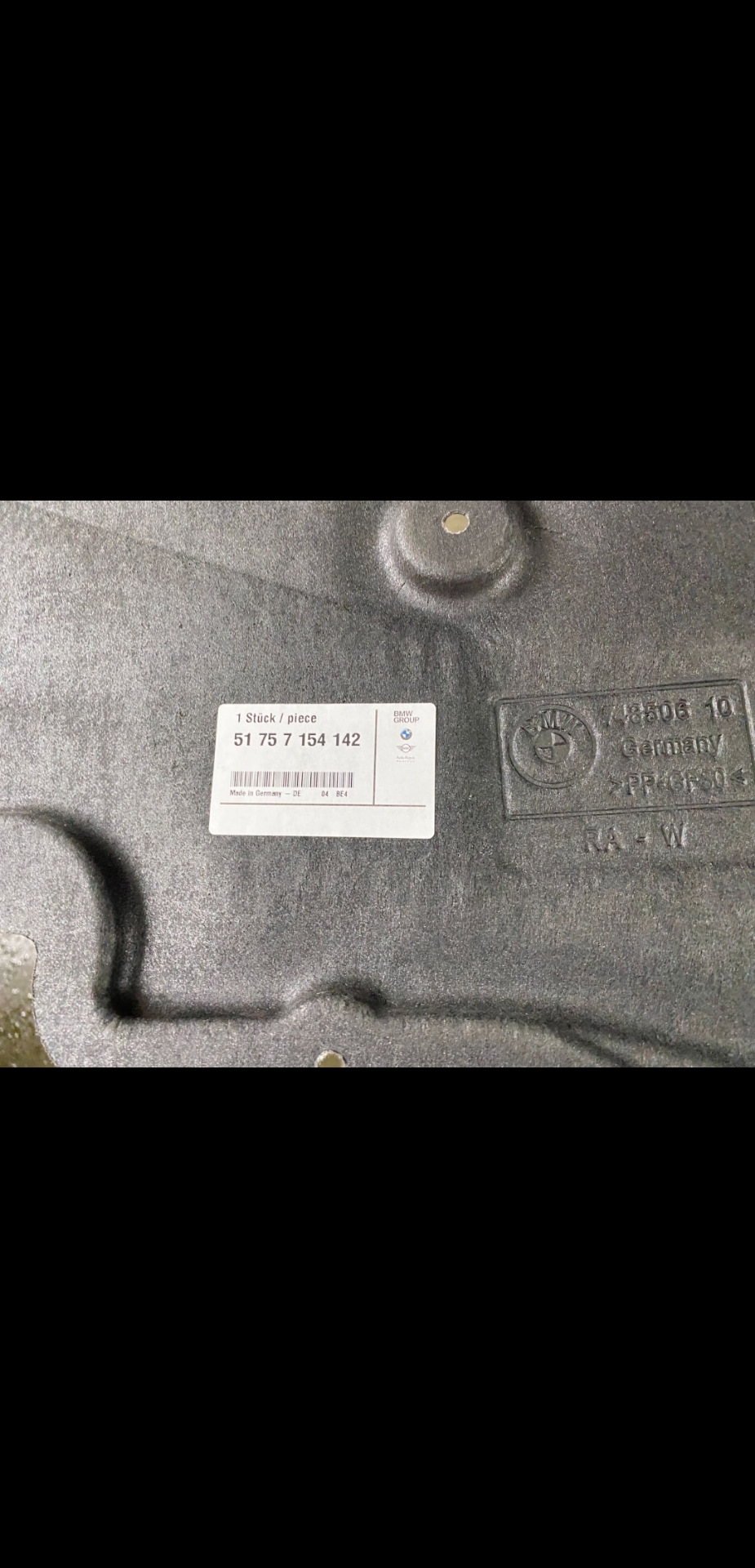 51757154142 Облицовка днища кузова Ср BMW | Запчасти на DRIVE2