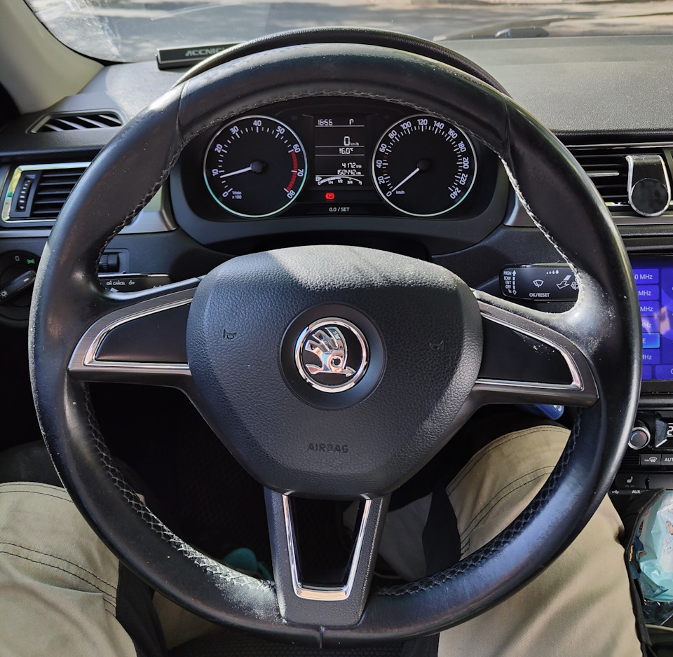 Мультируль в рапид за 4000. — Skoda Rapid (1G), 1,4 л, 2015 года ...