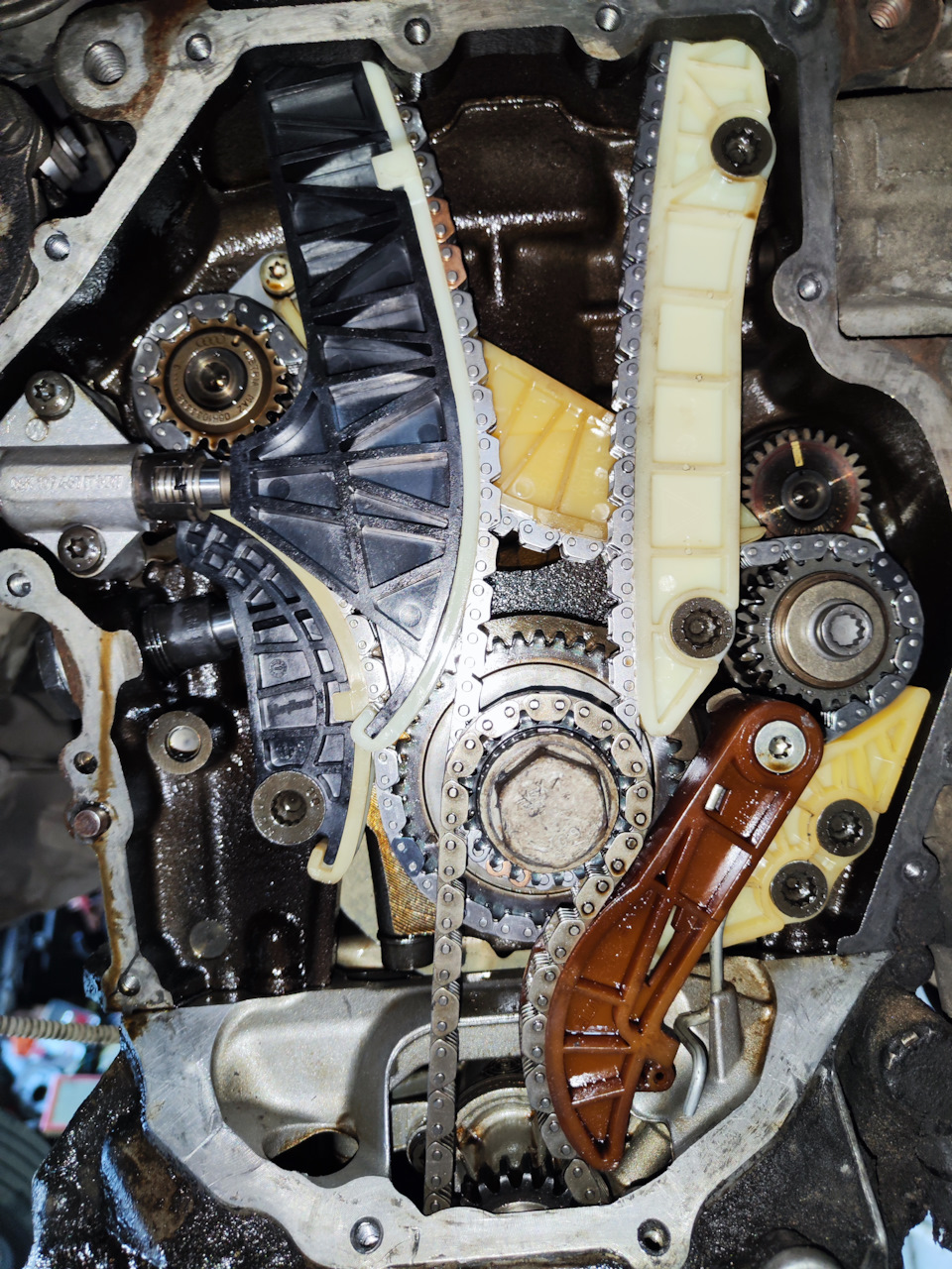 #7. Замена цепей ГРМ — Skoda Octavia A5 Mk2, 1,8 л, 2010 года ...