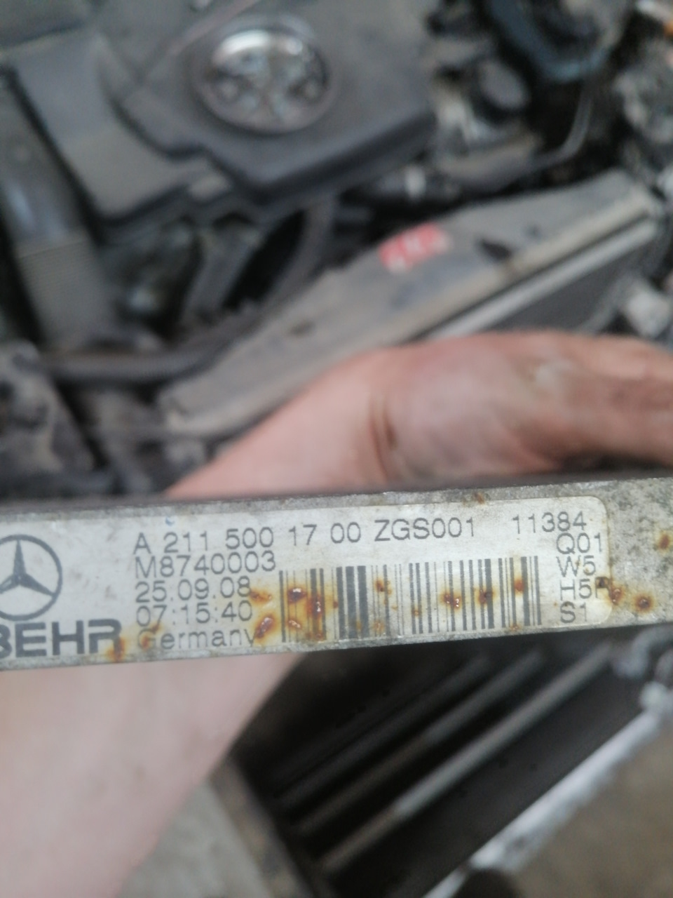 A2115001700 Радиатор масляный Mercedes | Запчасти на DRIVE2