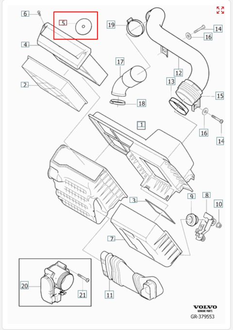 30731868 Крышка Volvo | Запчасти на DRIVE2