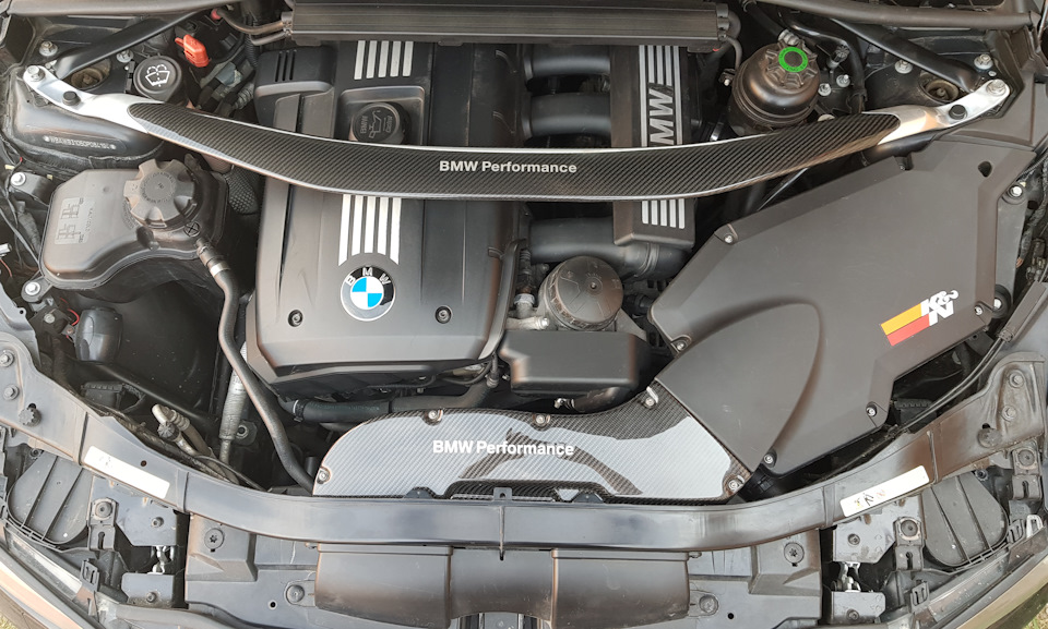 Сист.воздухозаборника и Растяжка карбон BMW Performance — BMW 3 series ...