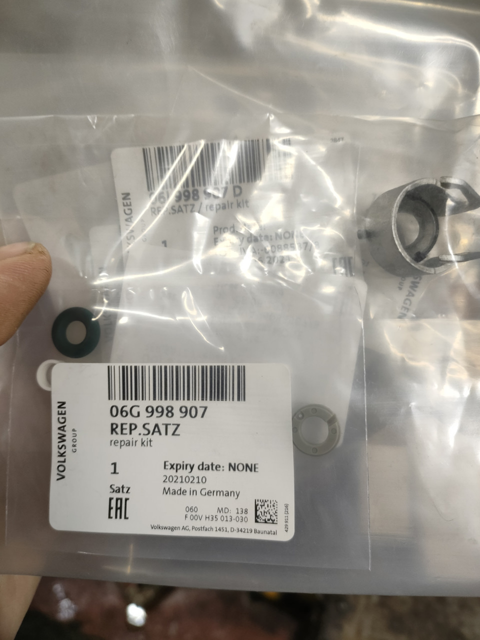 06G998907 Pемонтный комплект для блока клапанов VAG | Запчасти на DRIVE2
