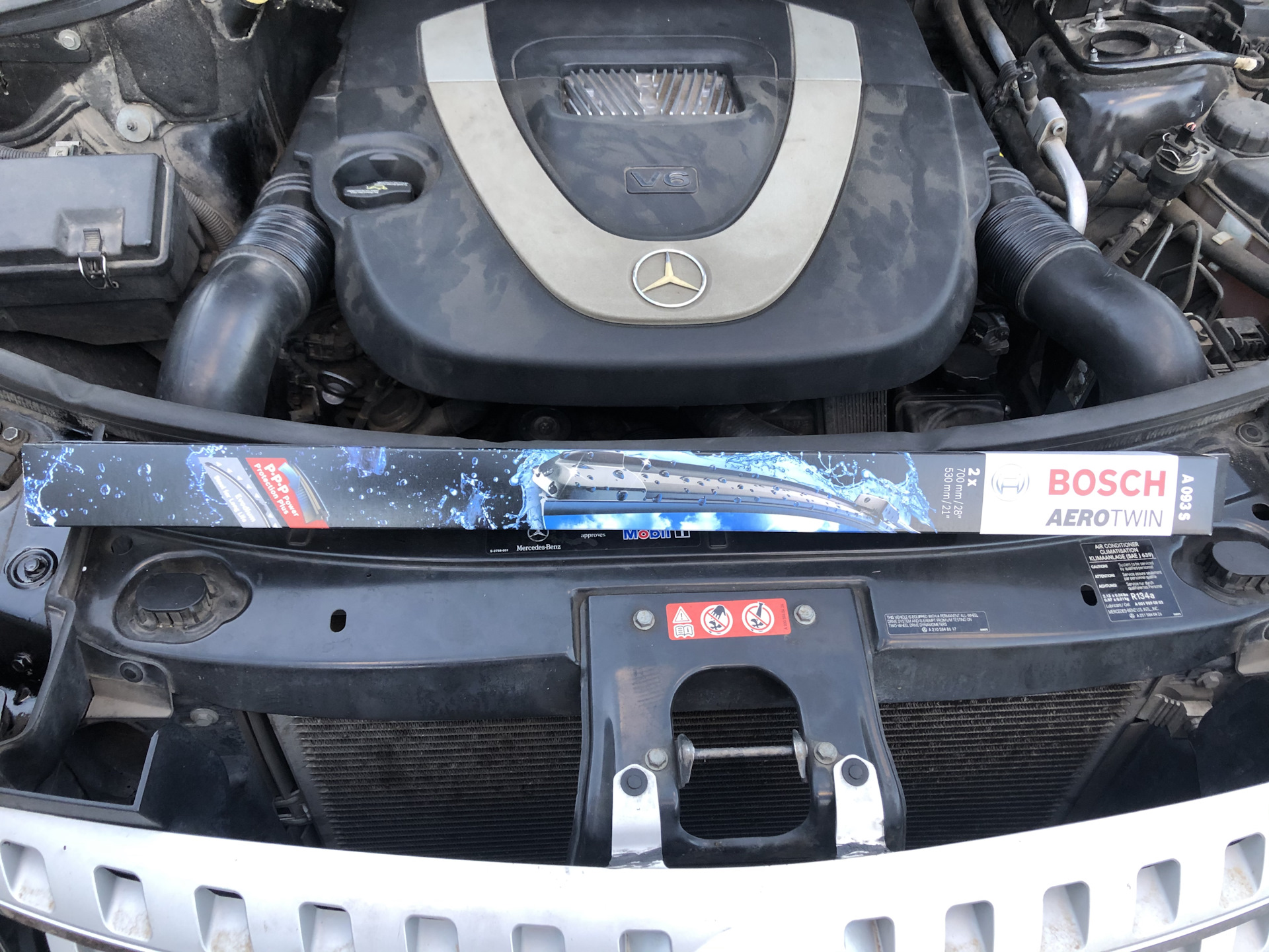 Дворники Bosch — Mercedes-Benz M-Class (W164), 3,5 л, 2007 года ...