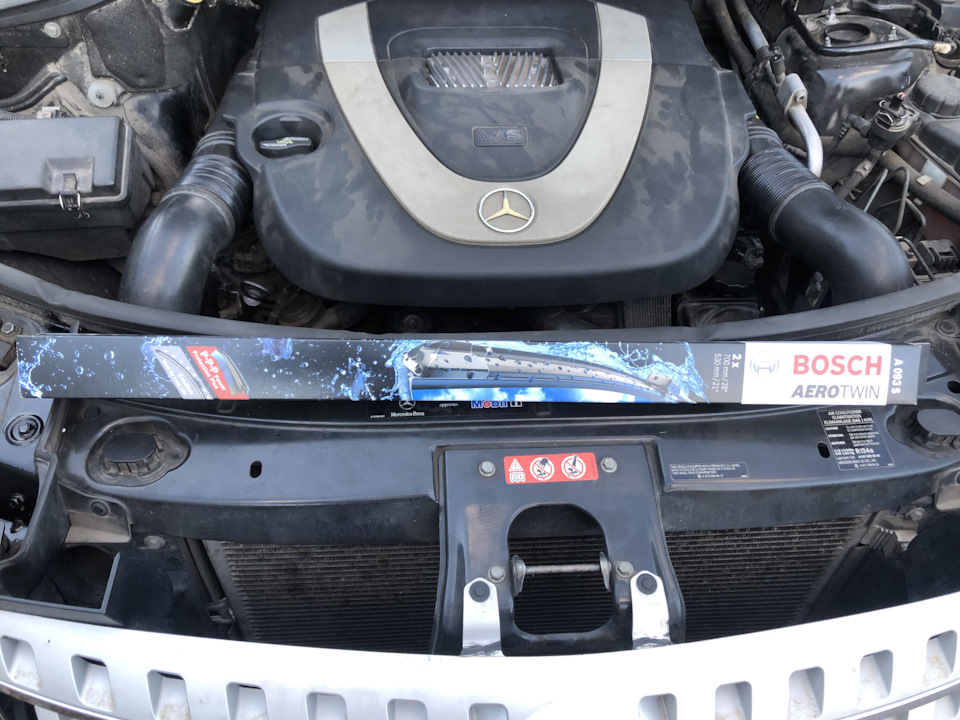 Дворники Bosch — Mercedes-Benz M-Class (W164), 3,5 л, 2007 года ...