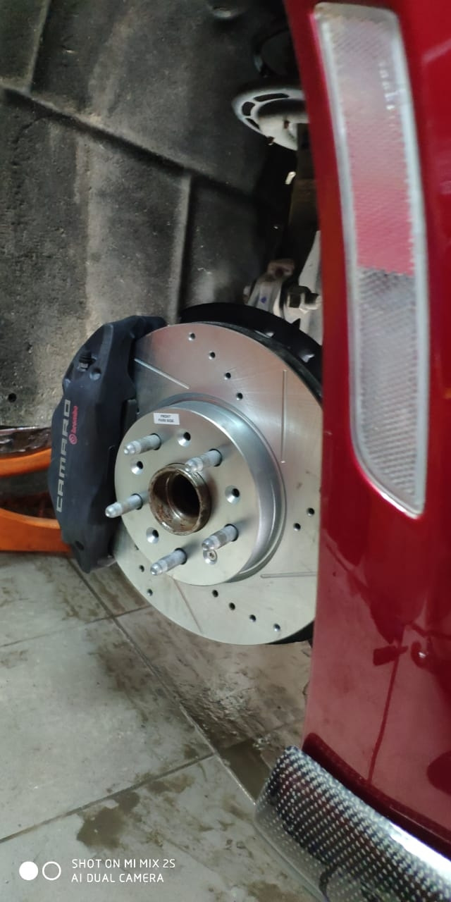 Установка тормозных дисков POWERSTOP на CHEVROLET CAMARO, 2016 г. — EBC ...