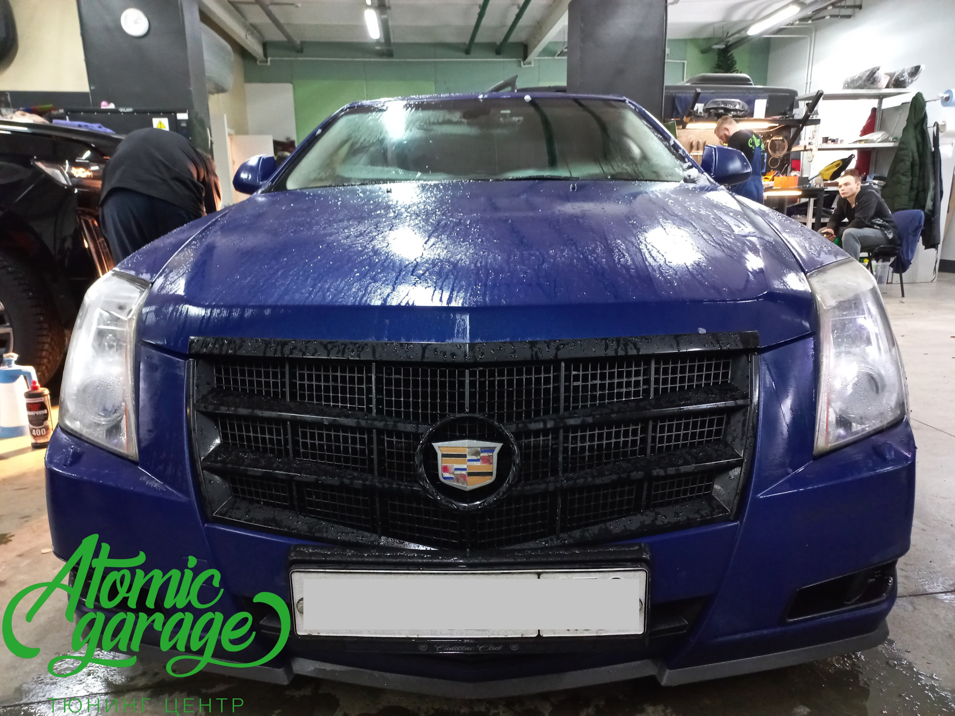 Cadillac CTS, замена штатных линз на светодиодные Diliht Novem+ ...