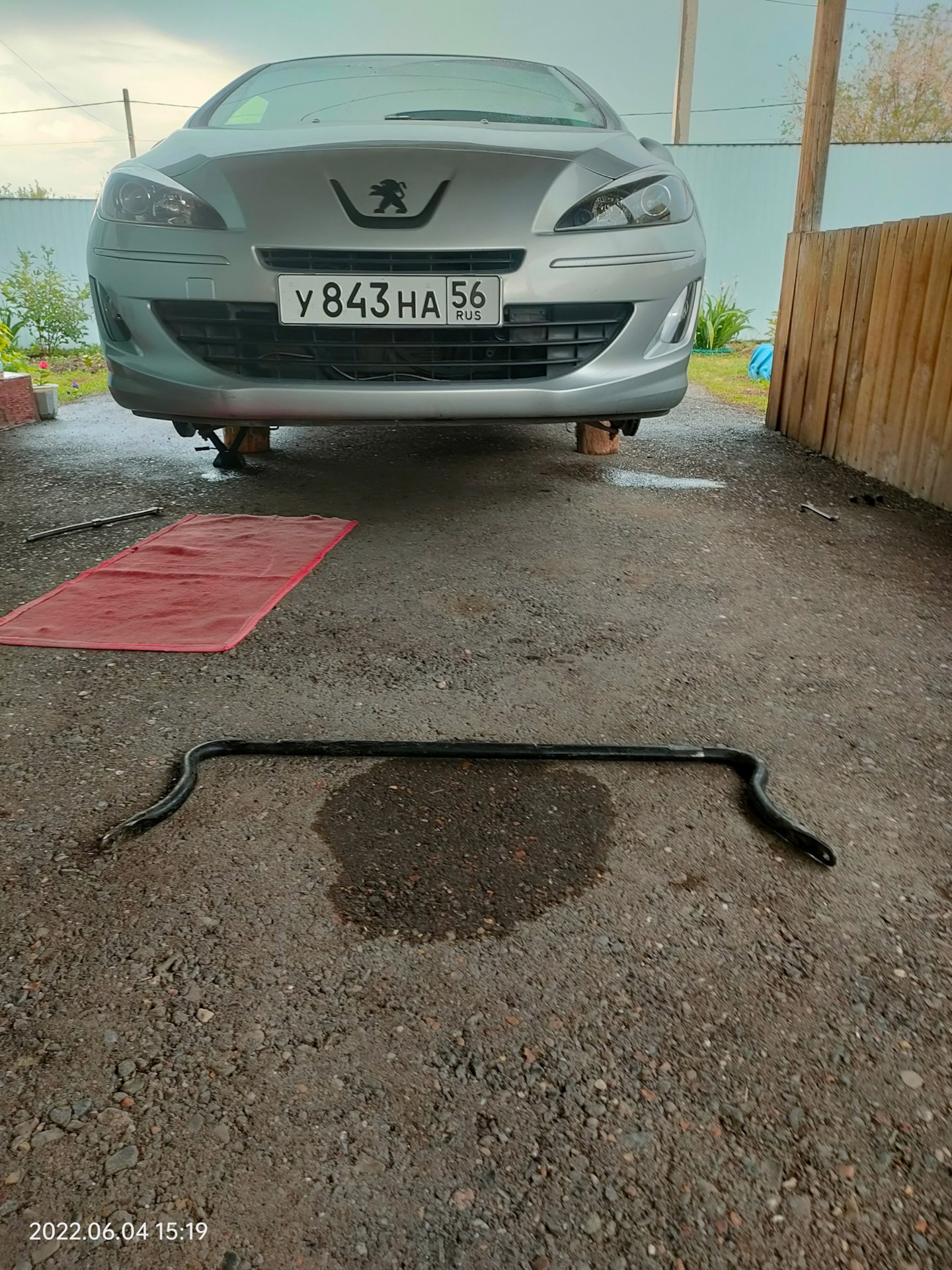 Установка стабилизатора 25мм вместо родного 22.5мм на пежо 408 — Peugeot 408 (1G), 1,6 л, 2013 ...