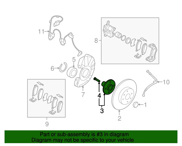 5175025001 Ступица колеса переднего (all) KIA HYUNDAI | Запчасти на DRIVE2