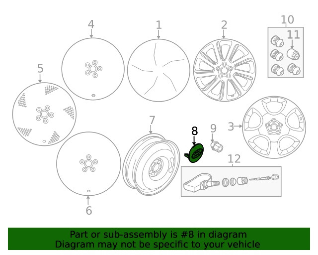 LR069899 Колпак колеса Jaguar Land Rover | Запчасти на DRIVE2