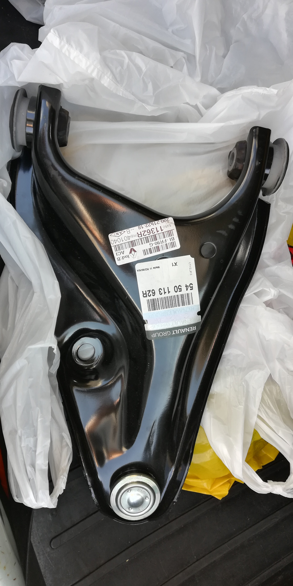 545011362R Рычаг пер подв лев в сб RENAULT | Запчасти на DRIVE2