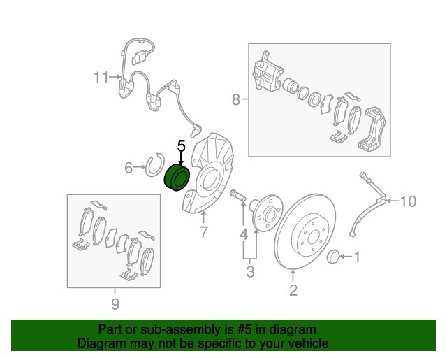 5172025000 ШАРИКОВЫЙ ПОДШИПНИК D=42ММ KIA HYUNDAI | Запчасти на DRIVE2
