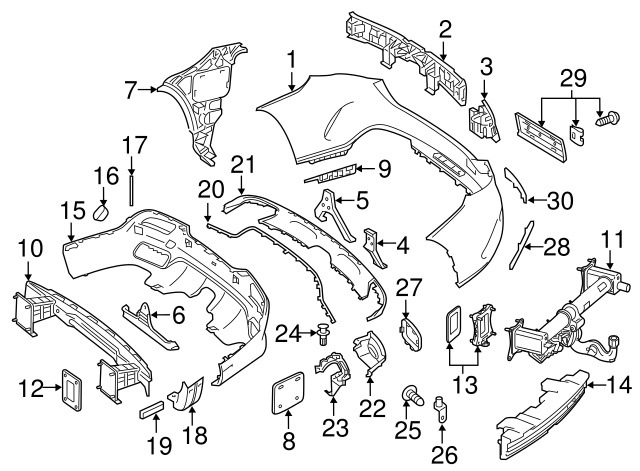 A2928840300 Накладка защитная бампера заднего Mercedes | Запчасти на DRIVE2