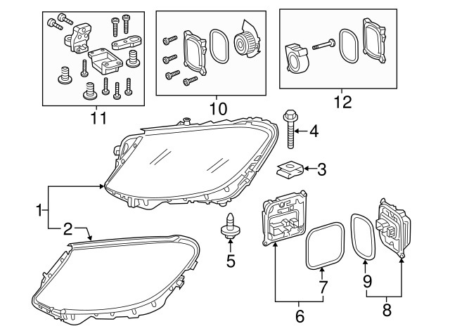 A2229004505 Блок управления фары передней Mercedes | Запчасти на DRIVE2