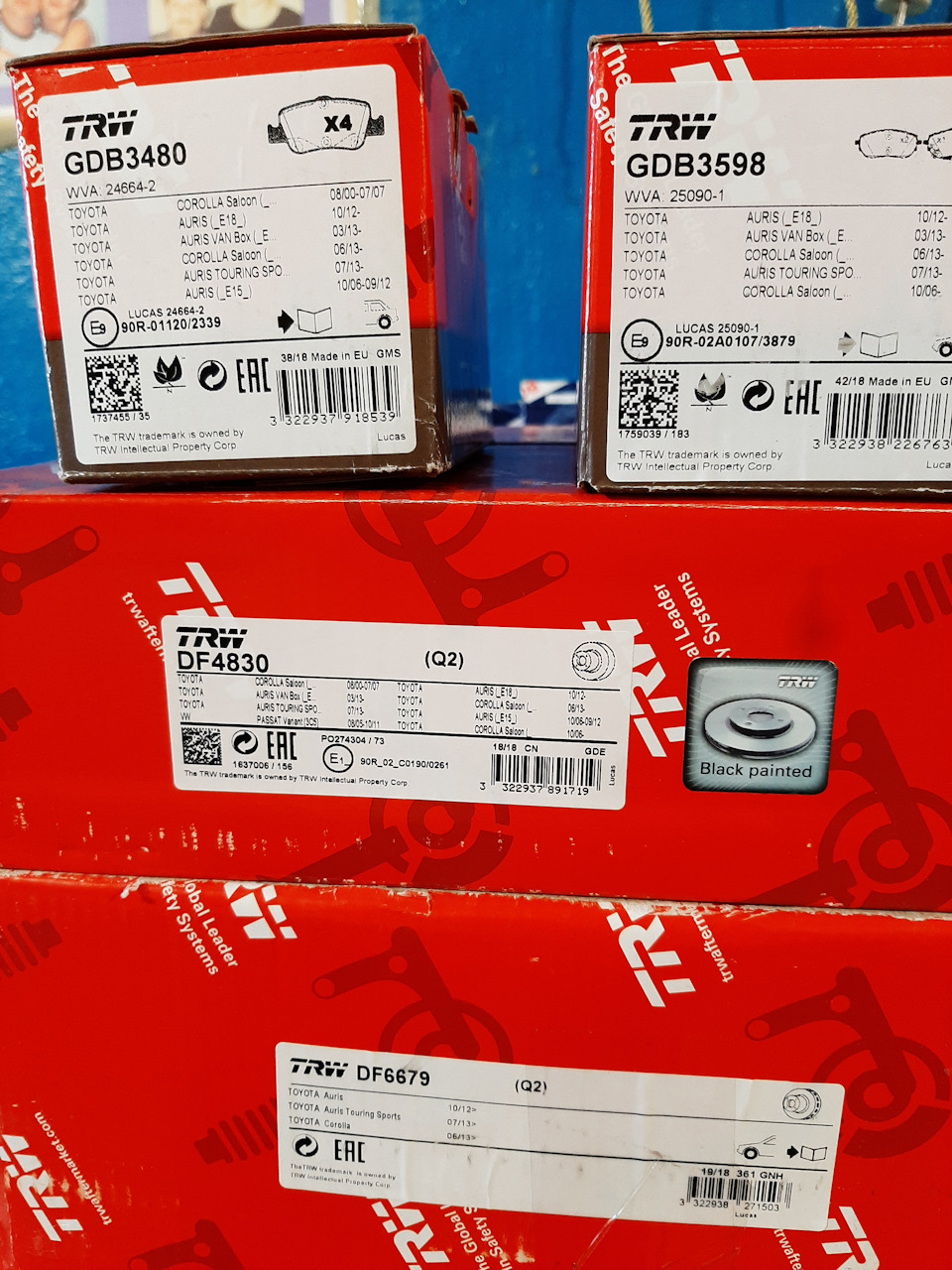 DF6679 Тормозной диск для TOYOTA TRW | Запчасти на DRIVE2