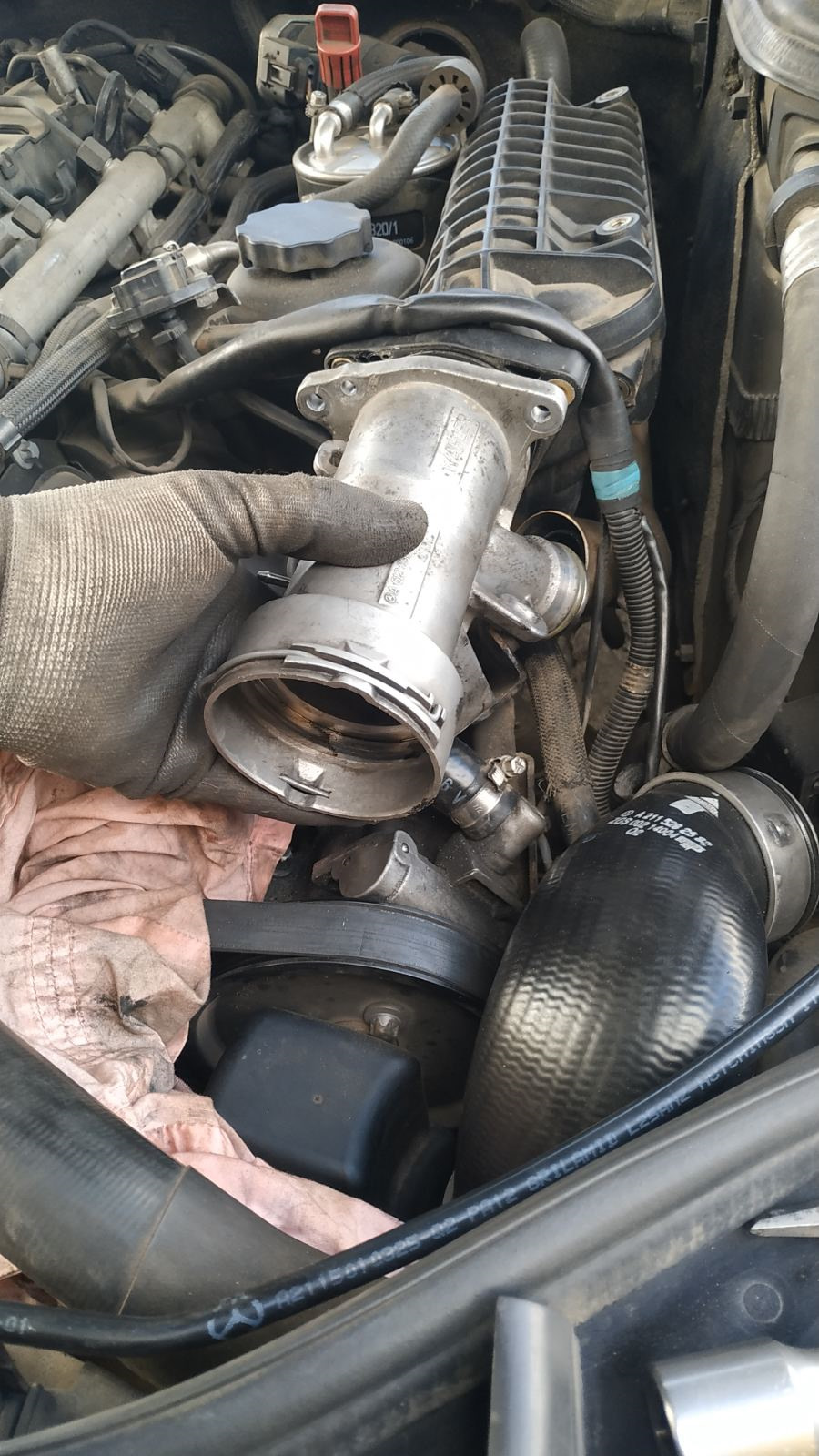 Рецеркуляция О/Г ошибка 2346-002 — Mercedes-Benz E-Class (W211), 2,7 л ...