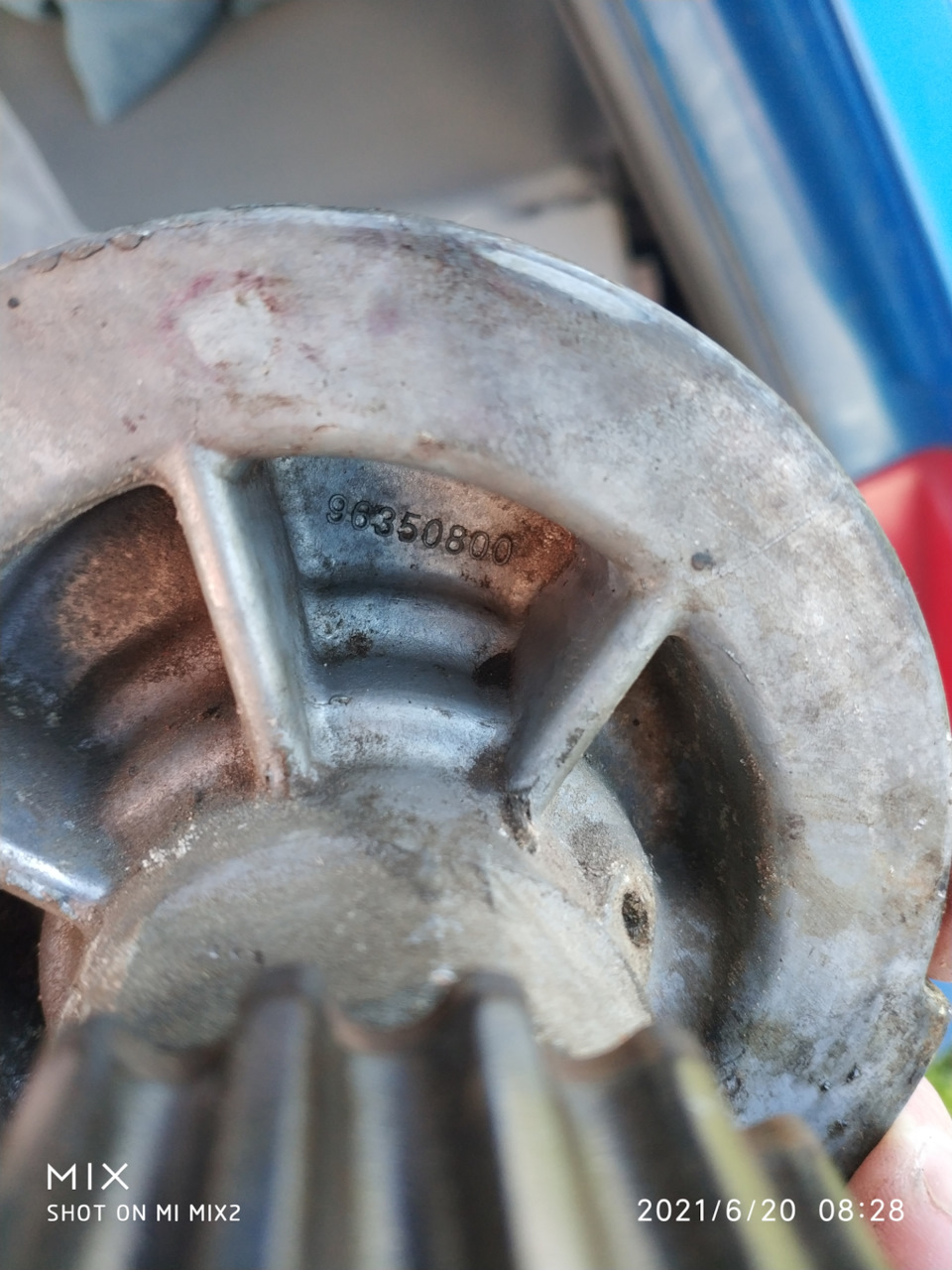 96350800 Помпа (насос водяной) Daewoo Nubira J100 1997-1999 Daewoo ...