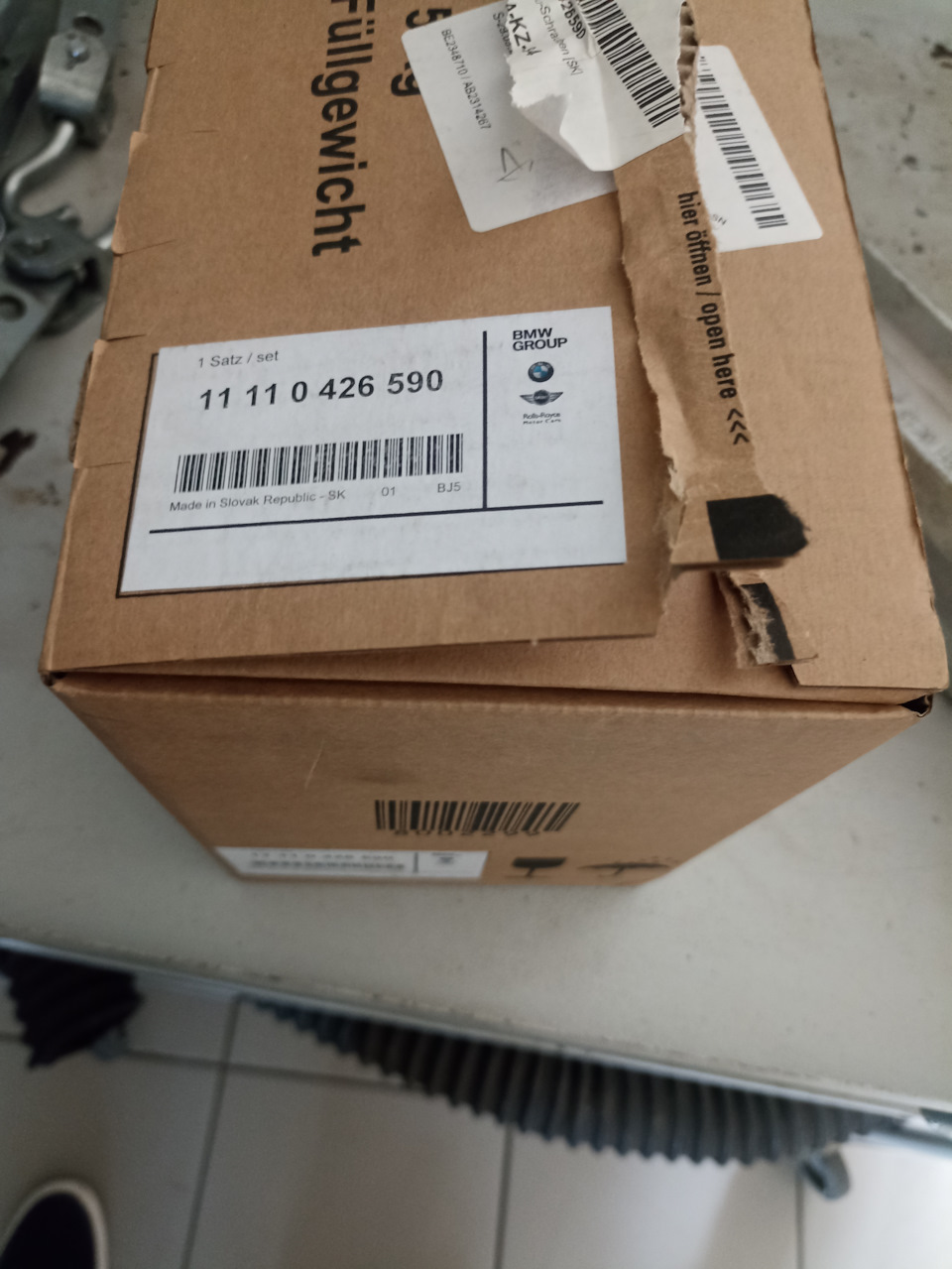 Мотор собран и ждёт установку — BMW 3 series Coupe (E92), 2,5 л, 2008 ...