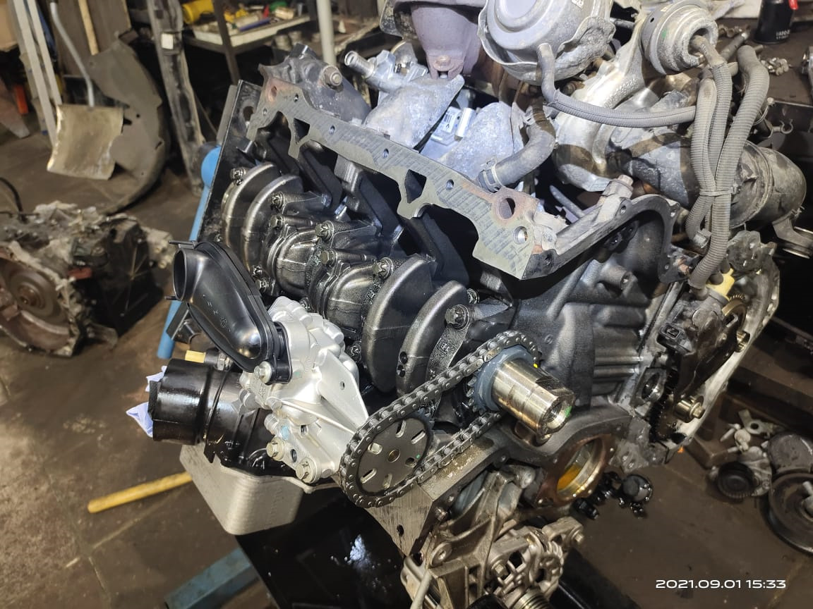 Замена теплообменника и цепи ГРМ R9M452 — Renault Espace (5G), 1,6 л ...