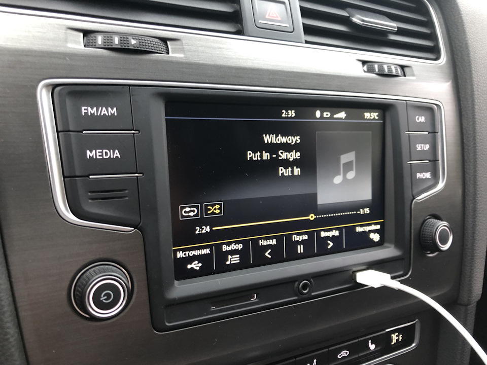 Rcd 330 plus — Volkswagen Golf Mk7, 1,4 л, 2013 года | стайлинг | DRIVE2