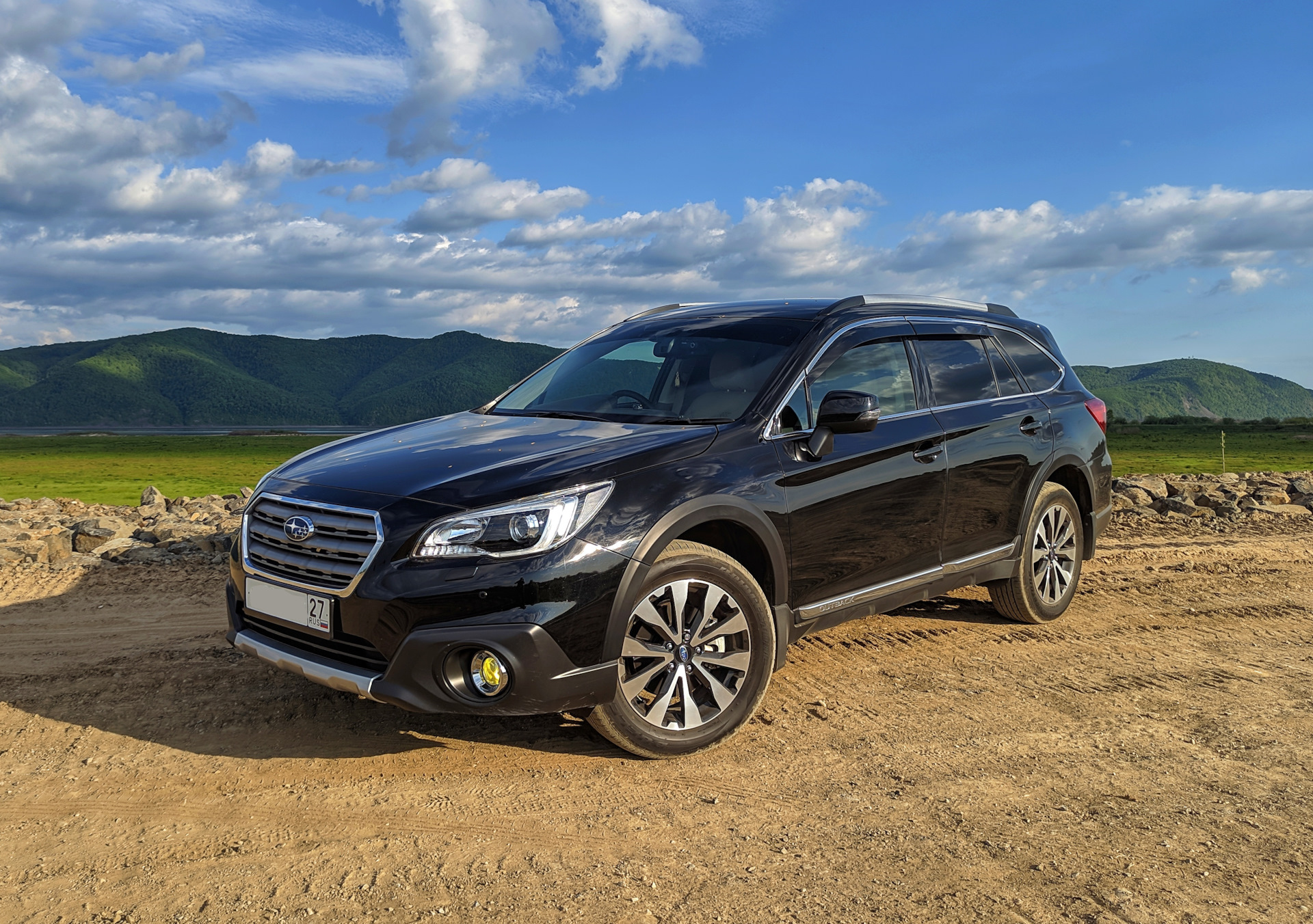 Год владения OUTBACK-ом (KYB New SR, лифт-проставки, втулки переднего ...