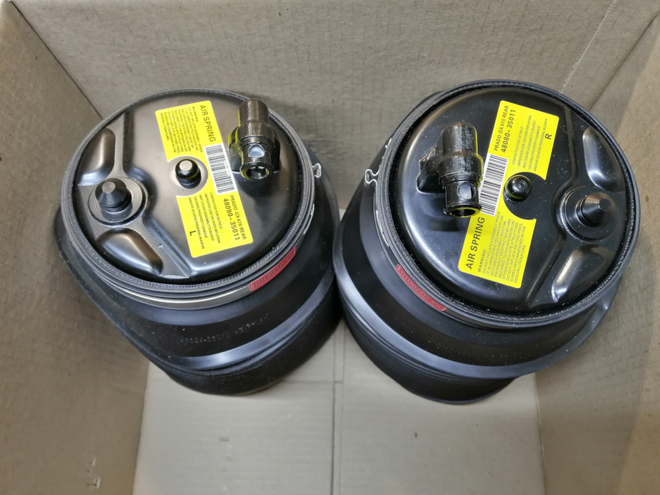 Замена пневмобаллонов — Toyota Land Cruiser Prado 120-series, 4 л, 2006 ...