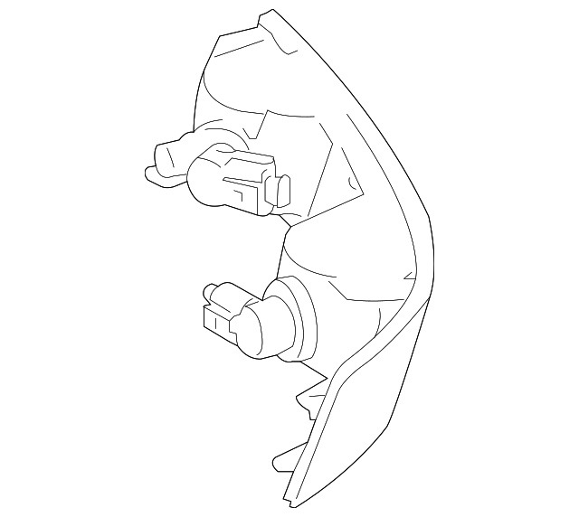 A1648201174 Катафот заднего бампера левый GL X164 Mercedes | Запчасти ...