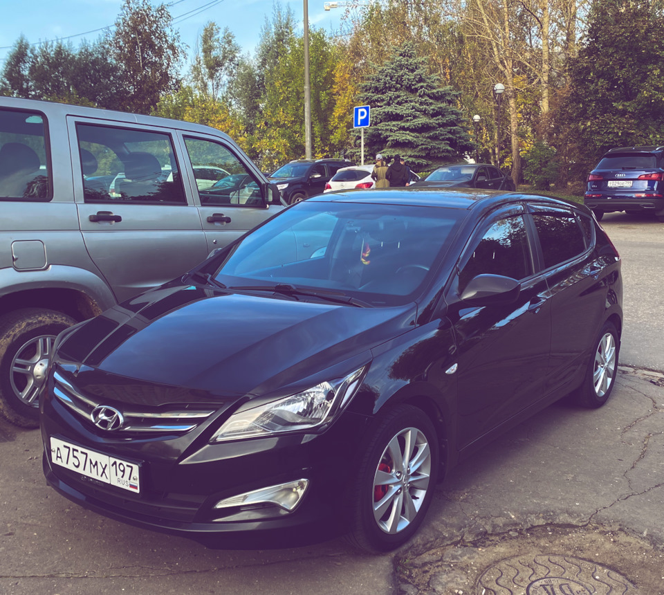 Реснички — Hyundai Solaris Hatchback, 1,4 л, 2015 года | стайлинг | DRIVE2