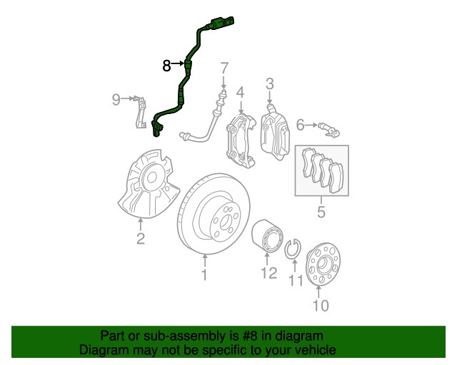 A2115402117 Датчик abs передний правый Mercedes | Запчасти на DRIVE2