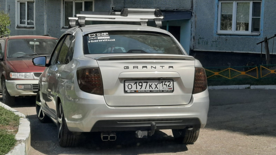 [ Тонировка диодных фонарей ] — Lada Гранта (2G) FL, 1,6 л, 2020 года ...