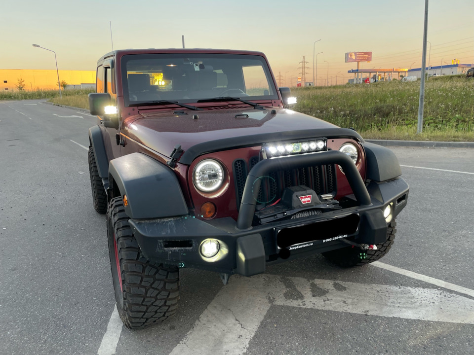 Бамперы, лебедь, колёса — Jeep Wrangler (JK), 3,8 л, 2008 года | тюнинг ...