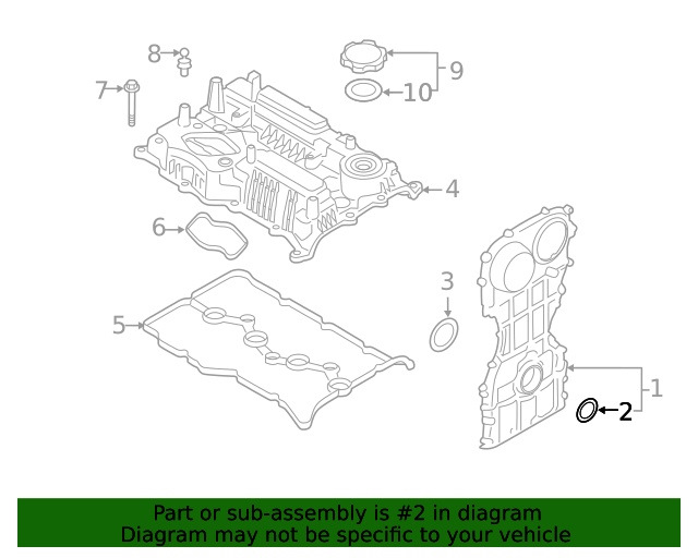 2142125000 УПЛОТНИТЕЛЬНОЕ КОЛЬЦО КОЛЕНВАЛА KIA HYUNDAI | Запчасти на DRIVE2