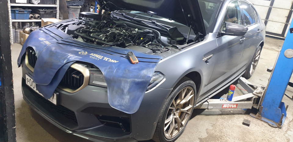 BMW F90cs M5 (Euro-6) — Установка Даунпайпов и удаление OPF — D2Racing ...