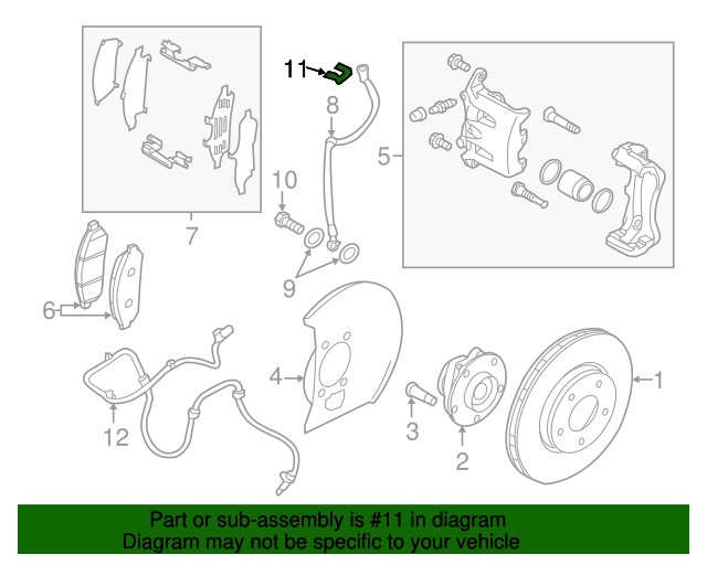 462062J00A Фиксатор Тормозного Шланга NISSAN INFINITI | Запчасти на DRIVE2