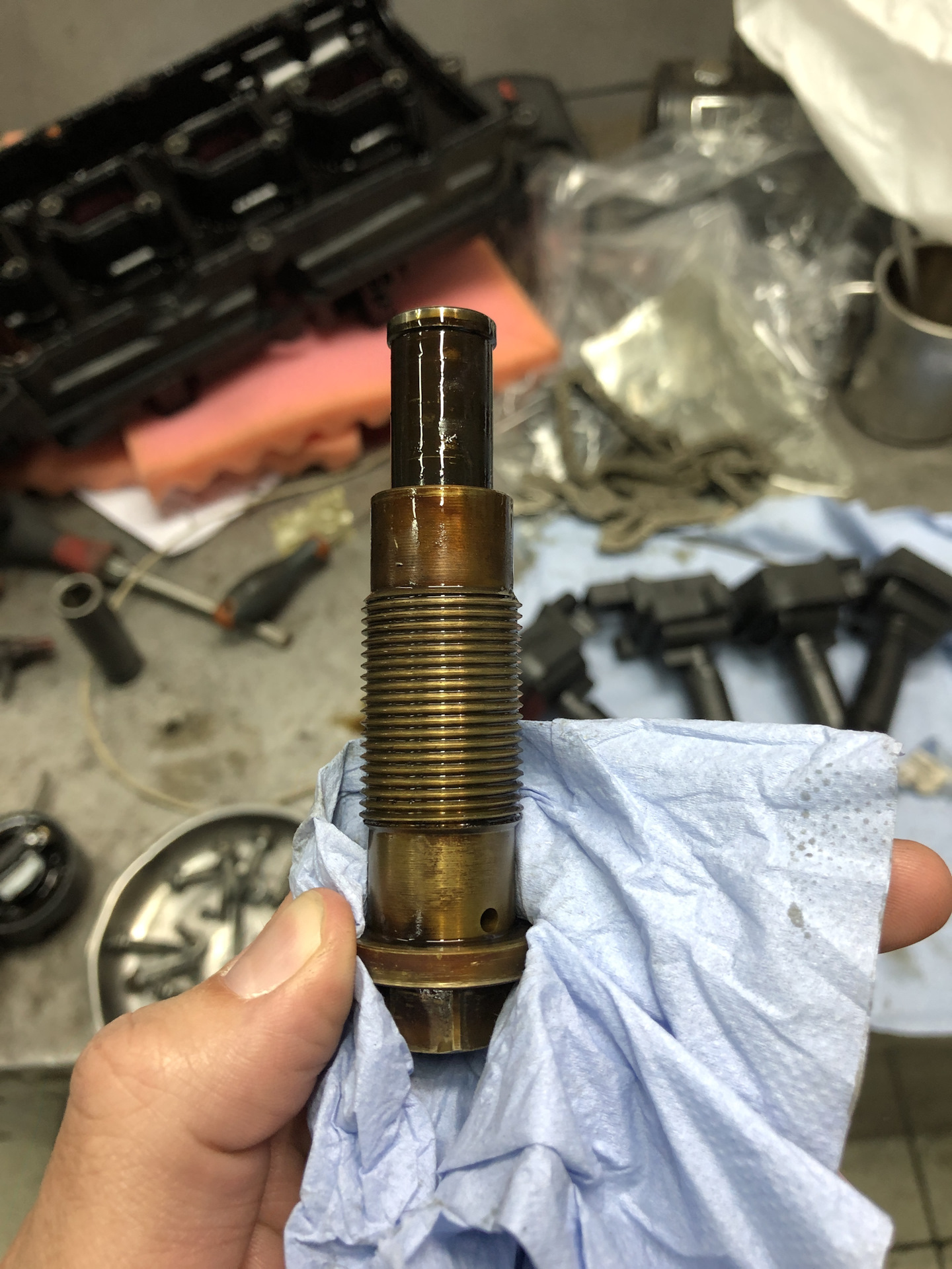 Замена цепи на дилере — Mercedes-Benz C-class (W204), 1,8 л, 2007 года ...