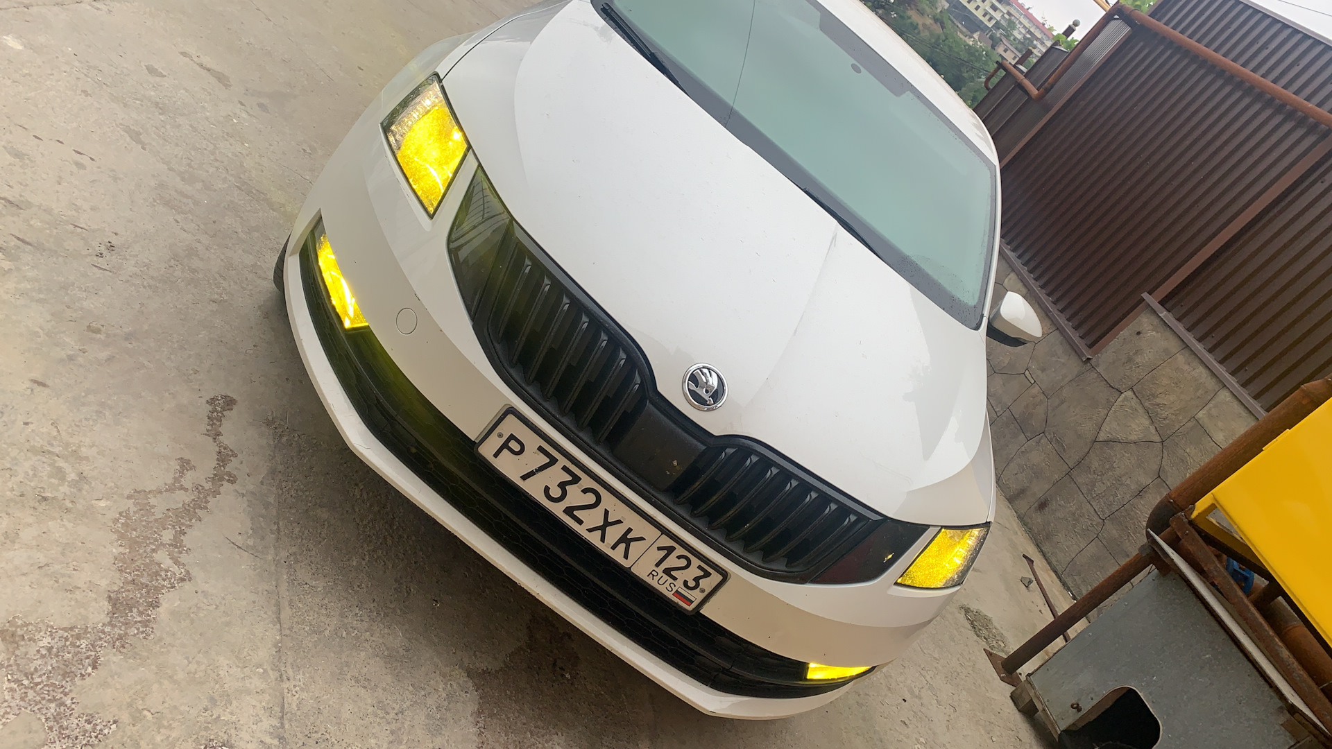 Жёлтенькие фары) — Skoda Octavia A7 Mk3, 1,6 л, 2019 года | своими ...