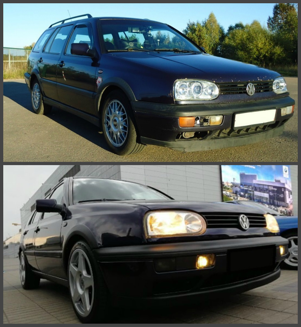 Volkswagen Golf Variant Karmann GT — before and after — Volkswagen Golf ...