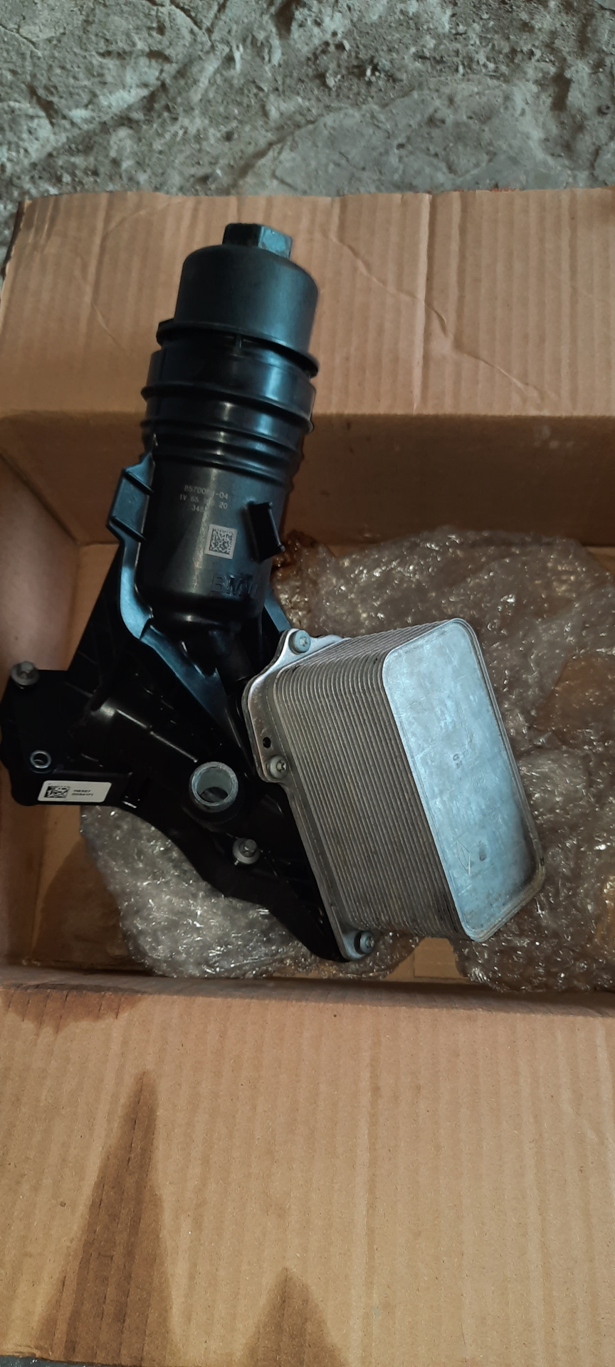 Потёк масла с маслостакана — BMW 3 series (F30), 3 л, 2016 года ...