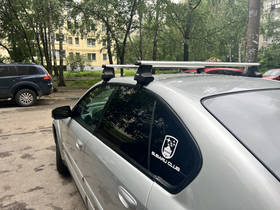 Рейлинги (поперечины) на Седан с гладкой крышей . +БАГАЖНИК — Subaru ...