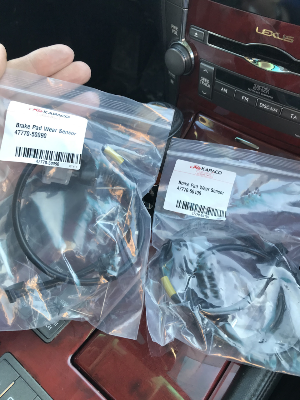 4777050090 ДАТЧИК ИЗНОСА ТОРМОЗНЫХ КОЛОДОК LEXUS LS460/460L (06 ...