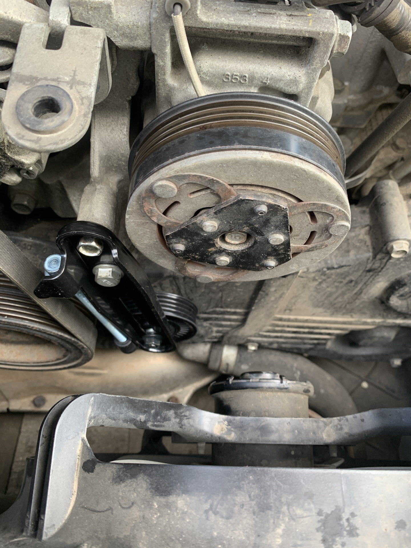 Замена ремня кондиционера. Шаг назад. — Subaru Impreza XV, 2 л, 2011 ...