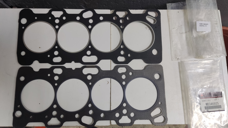 MD346925 Прокладка головки блока цилиндров Mitsubishi | Запчасти на DRIVE2