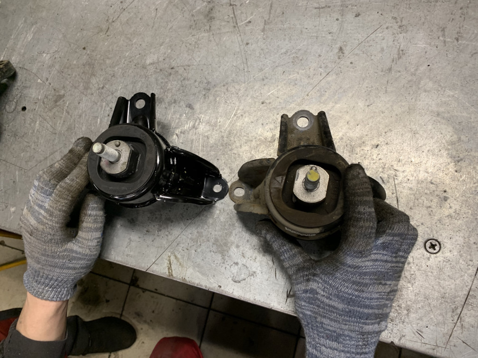 Замена правой подушки ДВС — Hyundai i30 (2G), 1,6 л, 2014 года | визит ...