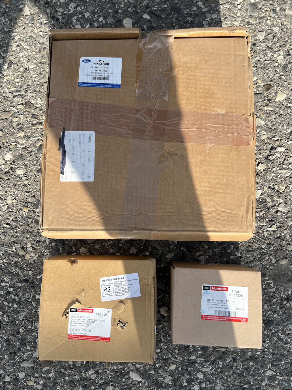 Замена пер.тормозных дисков + колодки пер и задние + замена левой ...