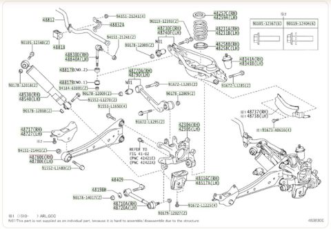 9418461001 Гайка стабилизатора TOYOTA LEXUS | Запчасти на DRIVE2
