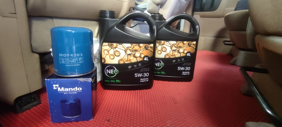 Замена масла и фильтра. — Hyundai Grand Starex, 2,5 л, 2008 года ...