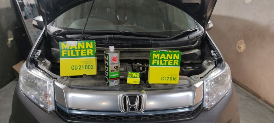 Первое ТО после покупки. — Honda Freed Spike, 1,5 л, 2015 года | плановое ТО | DRIVE2