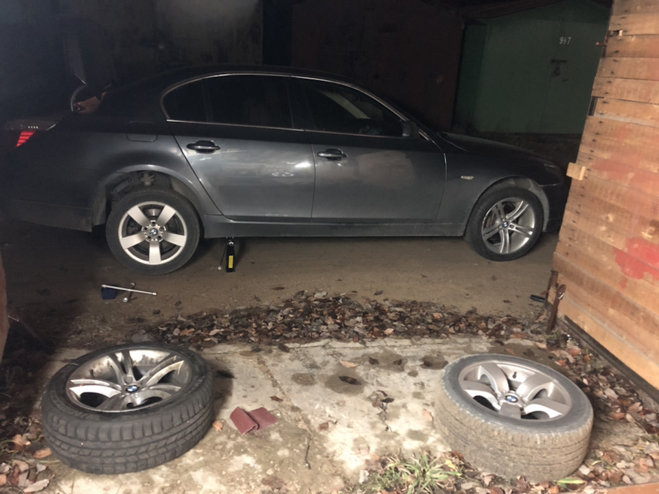 184 стиль на зимней 245/45 — BMW 5 series (E60), 3 л, 2009 года ...