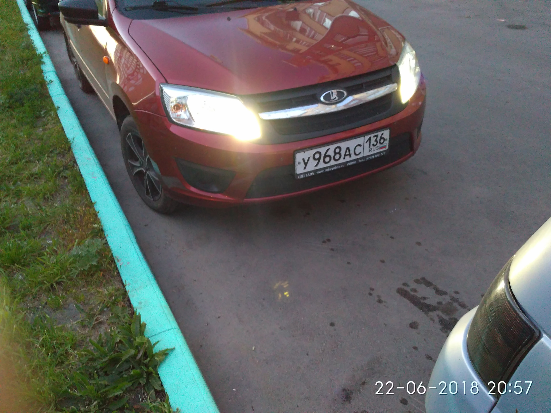 *23* Лампы ДХО "XsToRм" на Лада Гранта. — Lada Гранта (1G), 1,6 л, 2016 ...